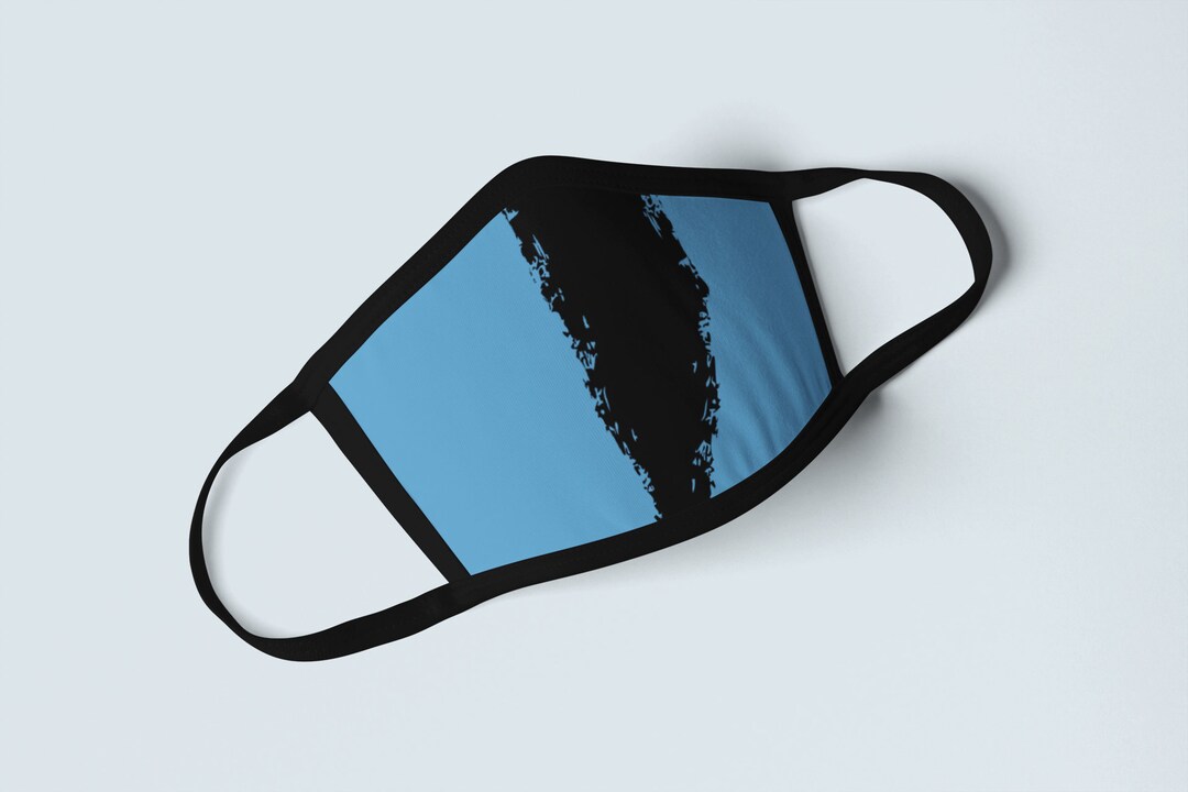 Braveheart Face Mask William Wallace War Paint, Blue Scottish Pictish ...