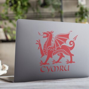Welsh Dragon Decal, Dragon Banner Cymru Weather Resistant Sticker ...