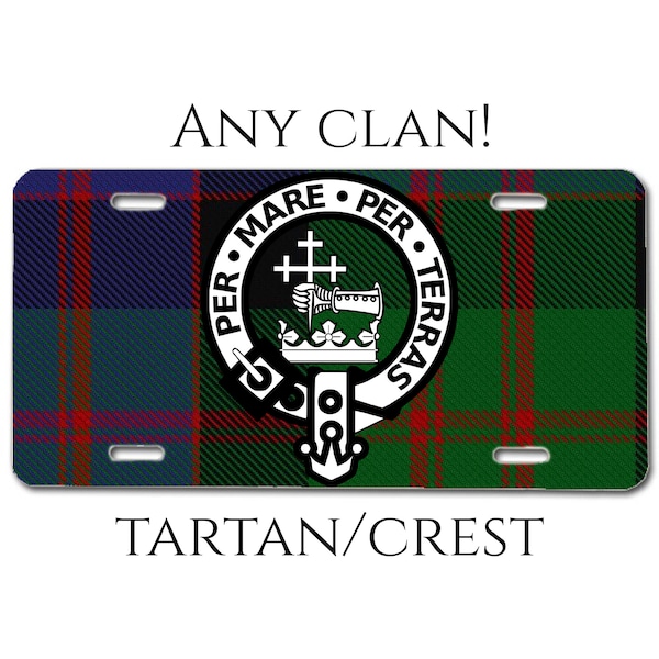 Scottish Vanity License Plate - Etsy