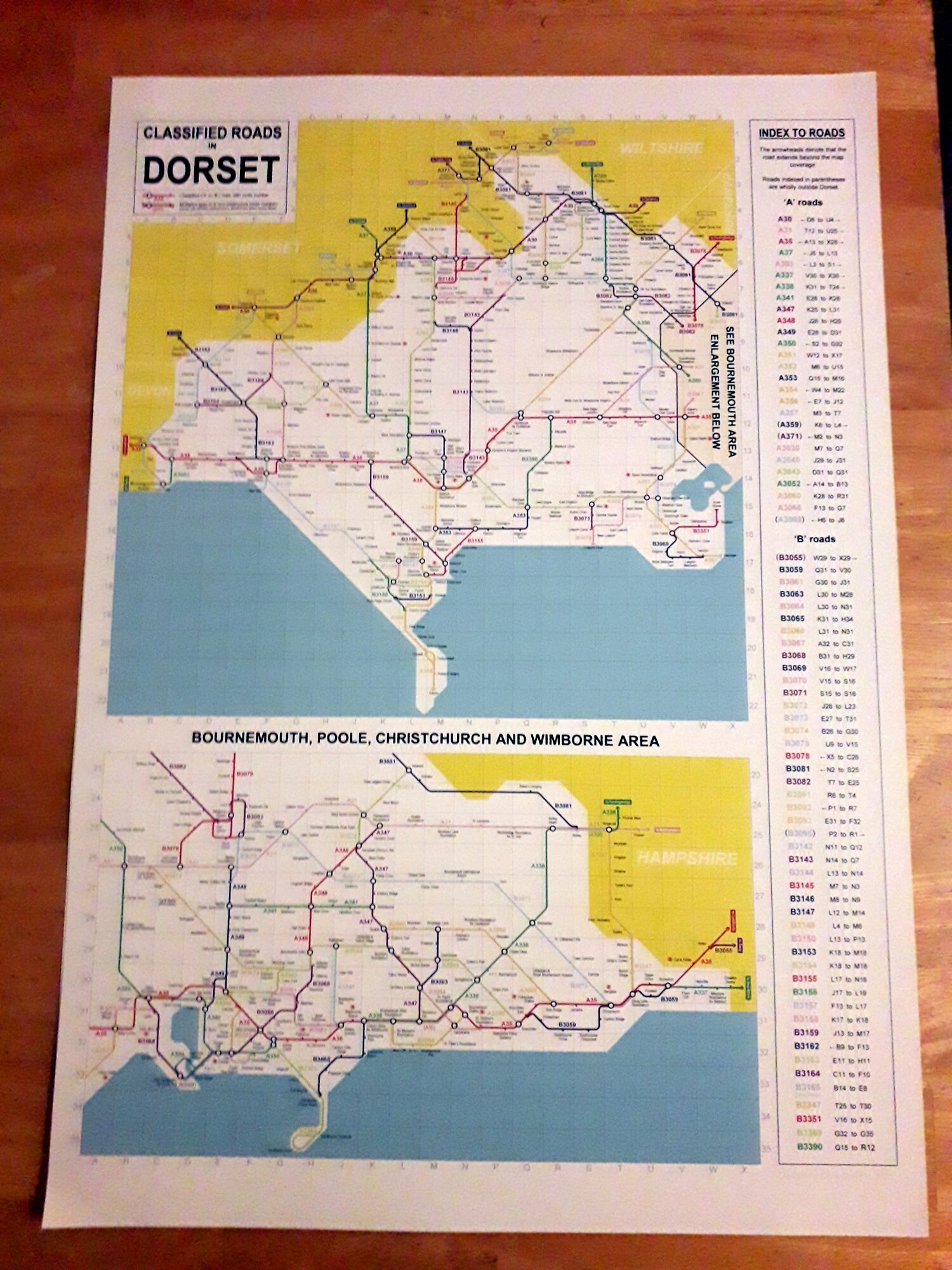 London Underground-style Map of Dorset Roads - Etsy