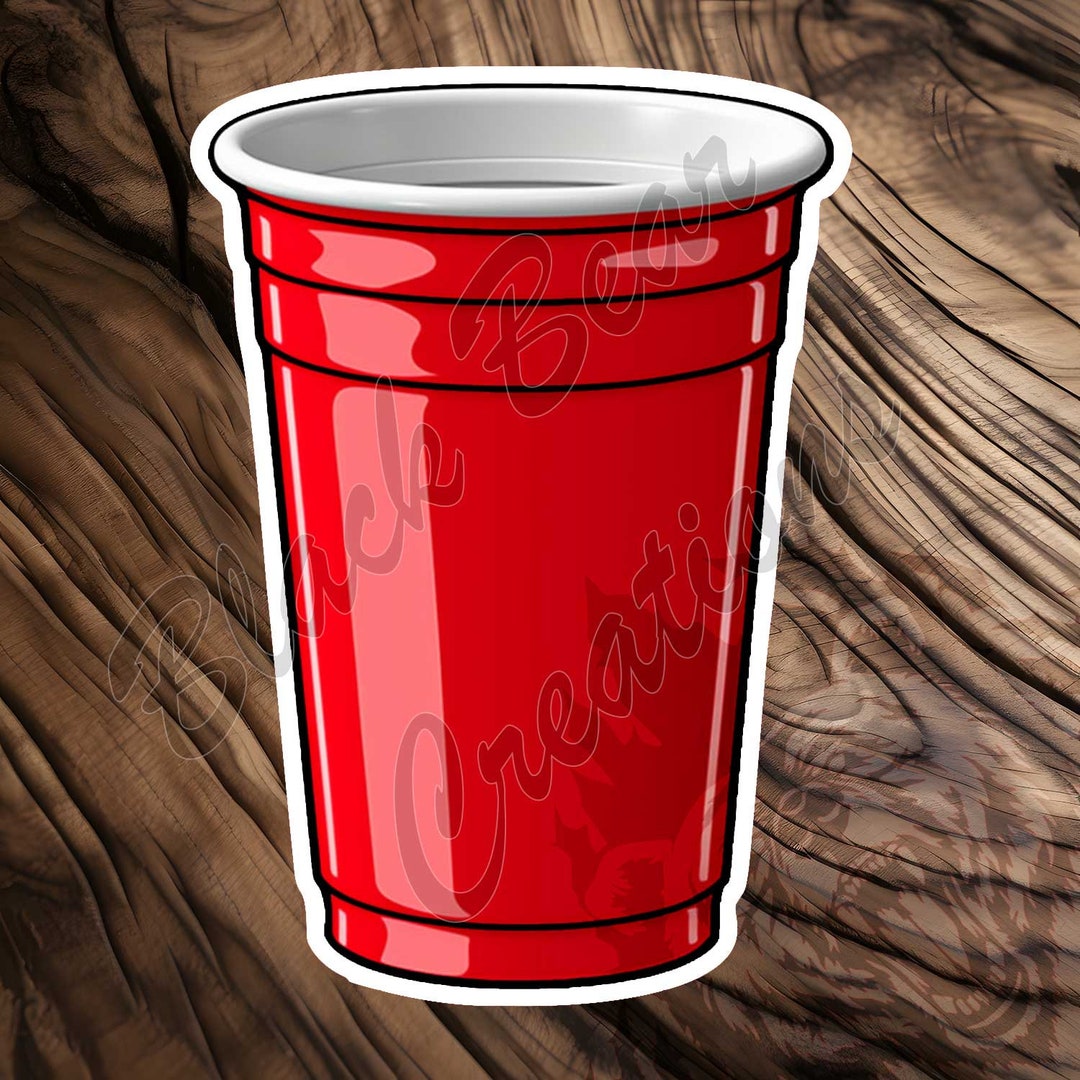 Red Cup Beer Pong Sticker - Etsy