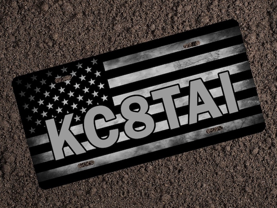 Amateur Radio Ham Callsign Flag License Plate Car Accessories - Etsy