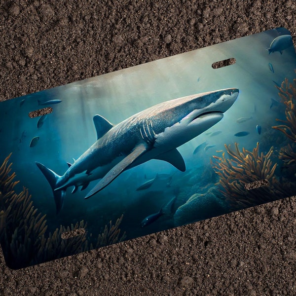 Shark License Plate - Etsy