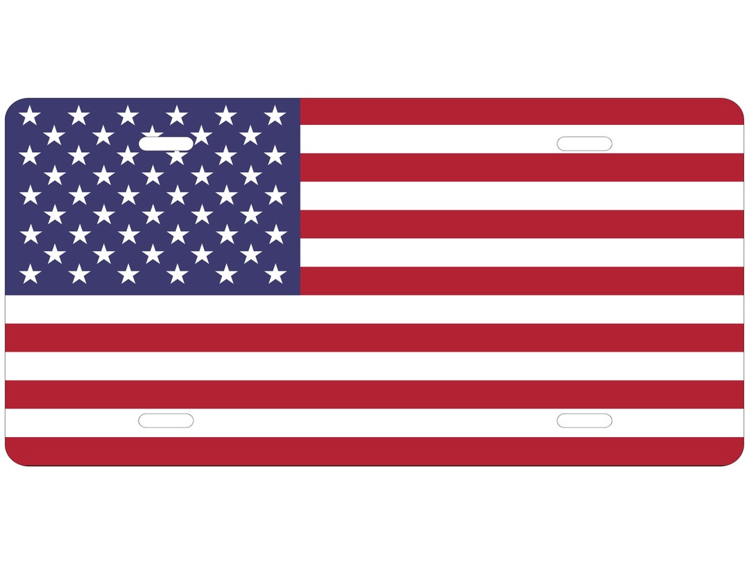USA Flag License Plate Custom Car Accessories - Etsy