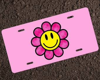 Smiley Face License Plate - Etsy