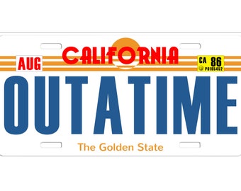 Back to the Future 2 Delorean Replica Prop License Plate - Etsy