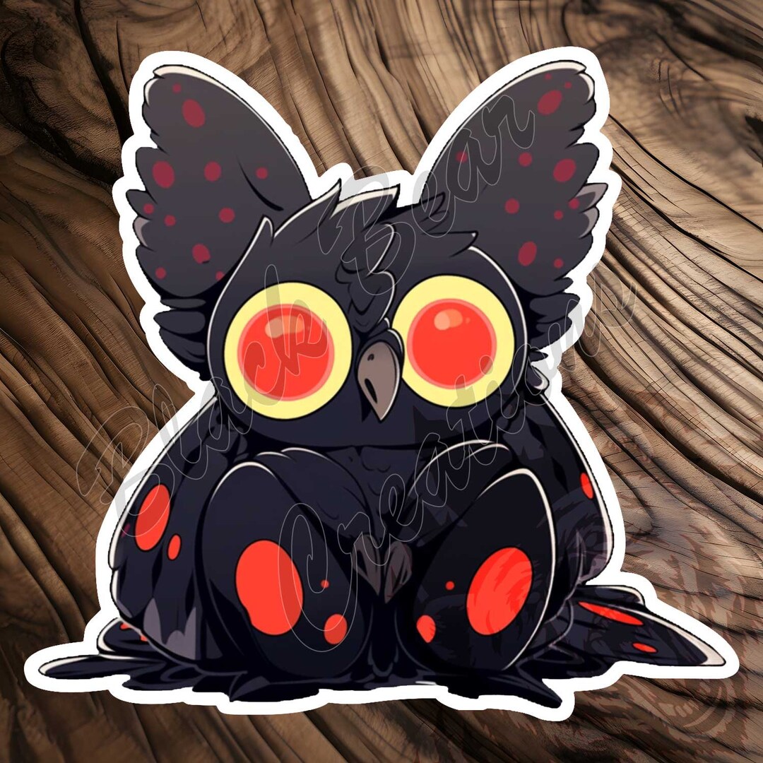 Cute Mothman Mothbaby Sticker Cryptozoology Cryptid Monster - Etsy