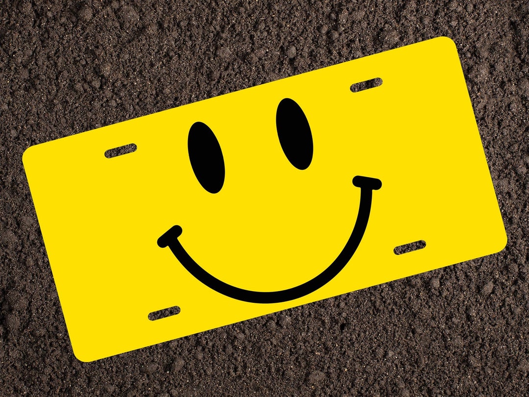 Smiley Face Smile Happy License Plate Available Car Custom Accessories ...