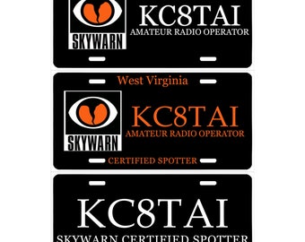 Radio License Plate - Etsy