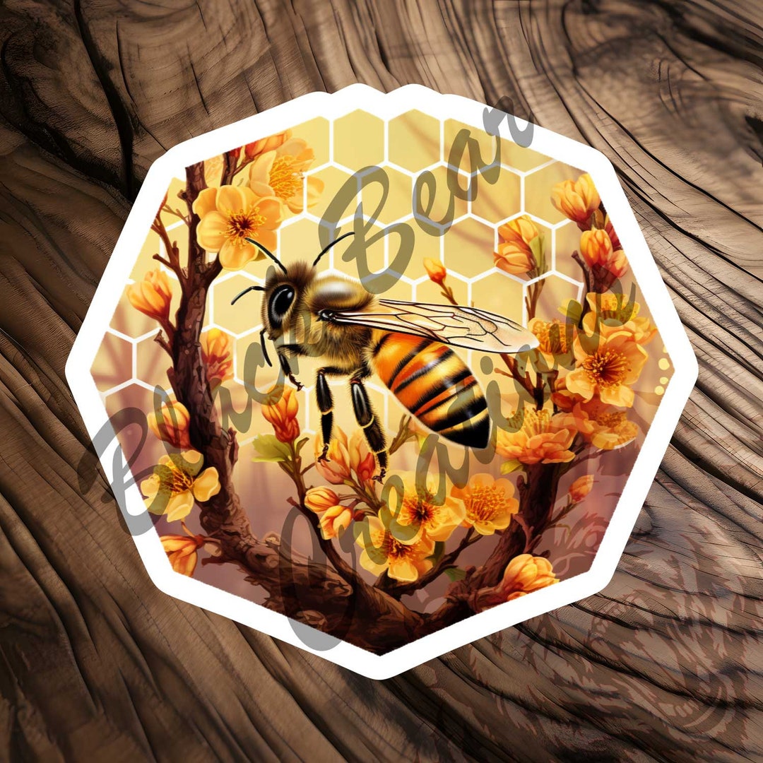 Honey Bee Hive Sticker - Etsy