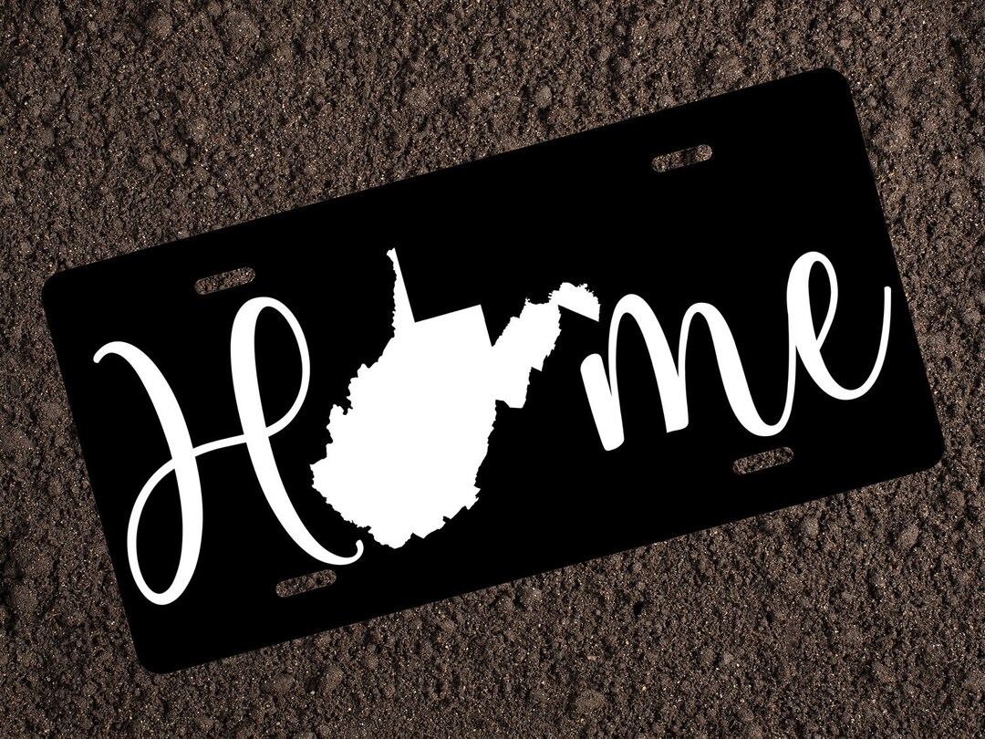 West Virginia Home Custom License Plate Car Accessory WV - Etsy