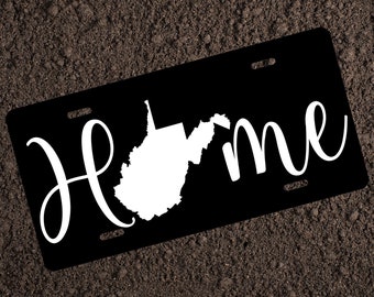 WV West Virginia State Custom License Plate Custom Car - Etsy