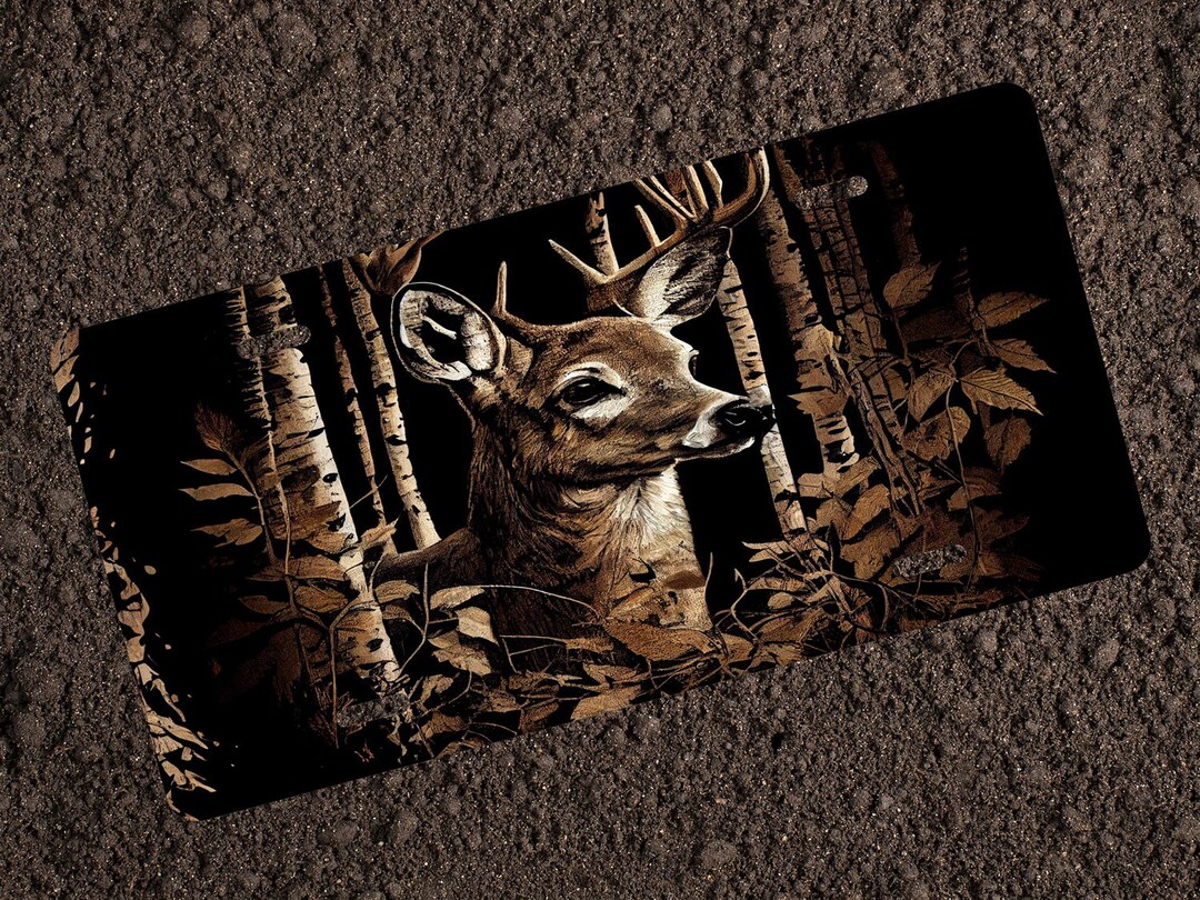 Deer in the Woods License Plate Car Accessories Great Gift - Etsy