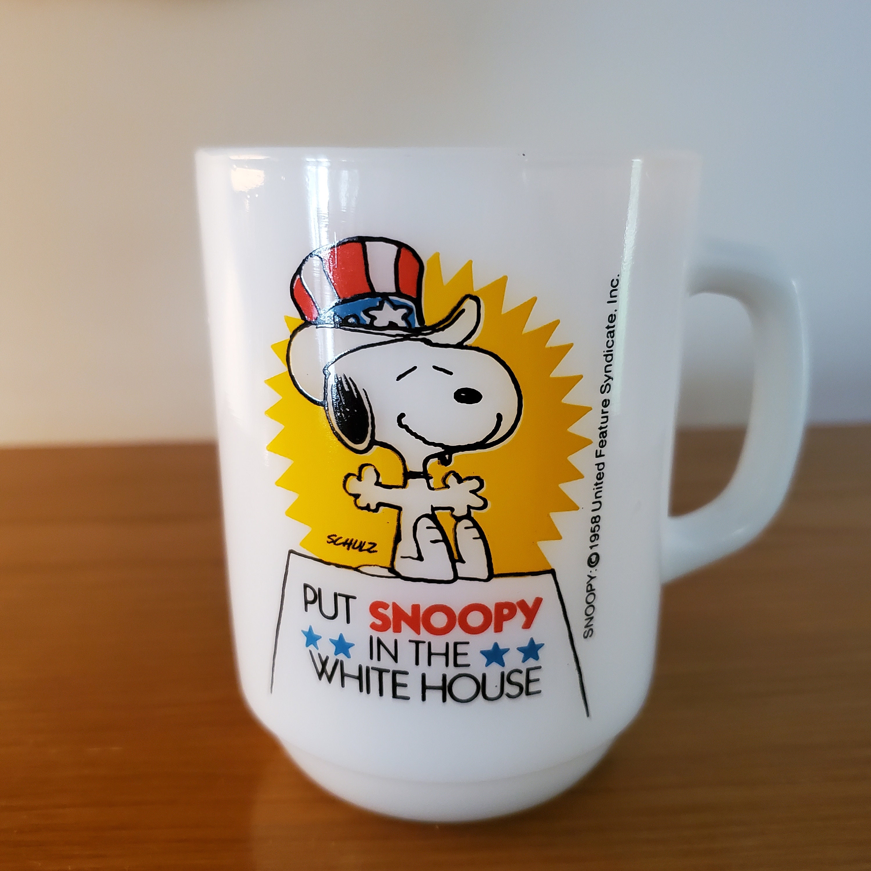 Vintage Snoopy Mug 1980 Put Snoopy in the White House Mug Collector ...