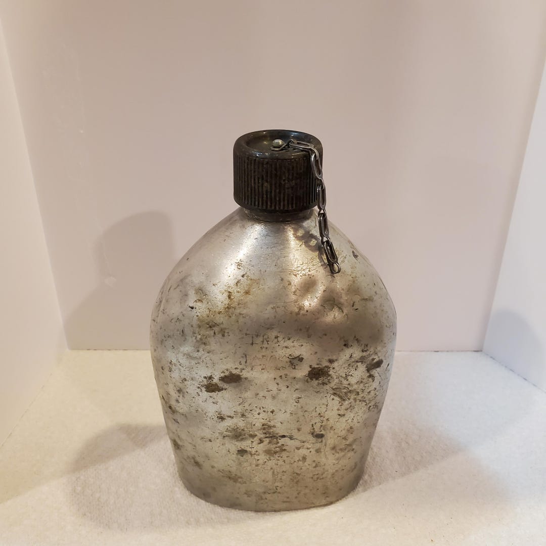 Vintage Metal Canteen 1942 WWII Era TACU Co Metal Canteen Flask - Etsy