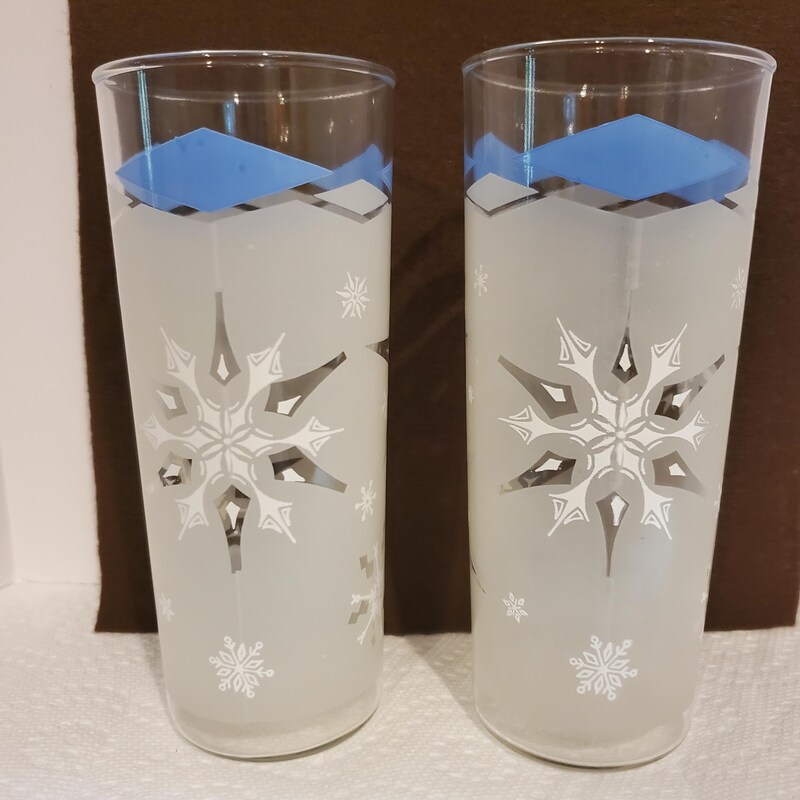 Snowflake Glassware - Etsy