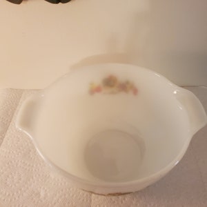 Vintage Rooster Bowl by Anchor Hocking Fire King Chanticleer Cinderella ...