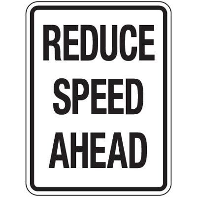 Speed Limit Signs Reduce Speed Ahead - Etsy