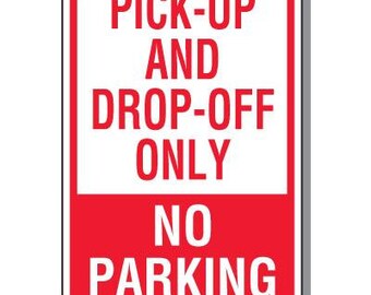 Pick up Drop off Sign - Etsy