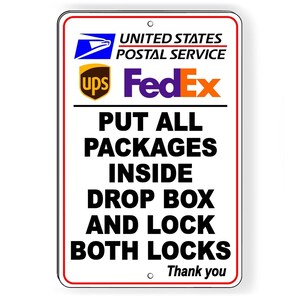 Put Packages Inside Sign - Etsy