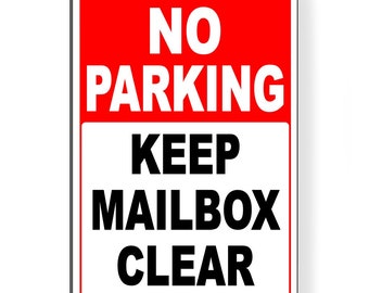 Do Not Block Mailbox Sign - Etsy