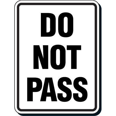 Do Not Pass Sign - Etsy