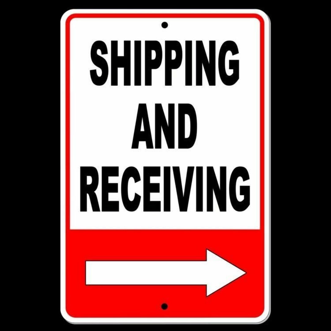 Shipping and Receiving Arrow Right Metal Sign SI032 - Etsy
