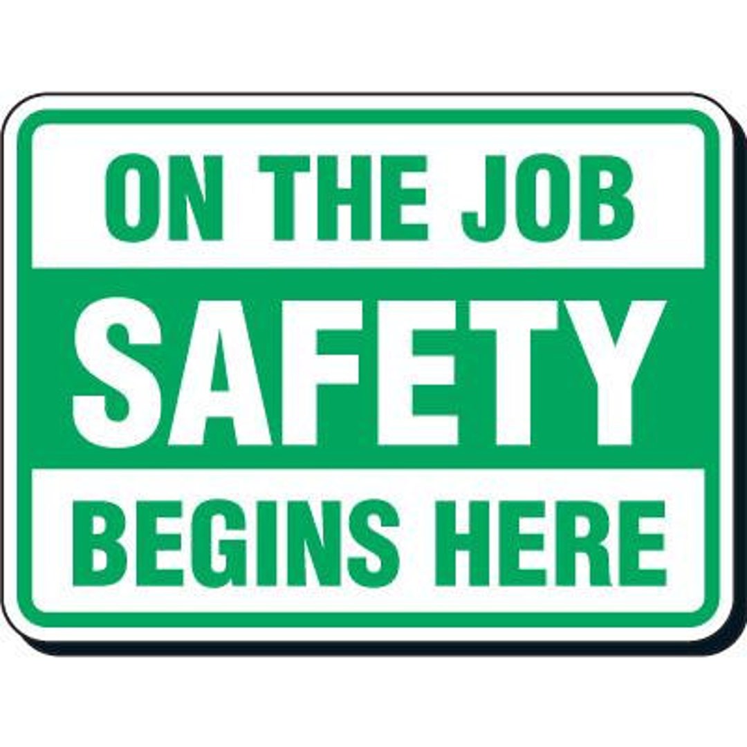 On the Job Safety Sign - Etsy