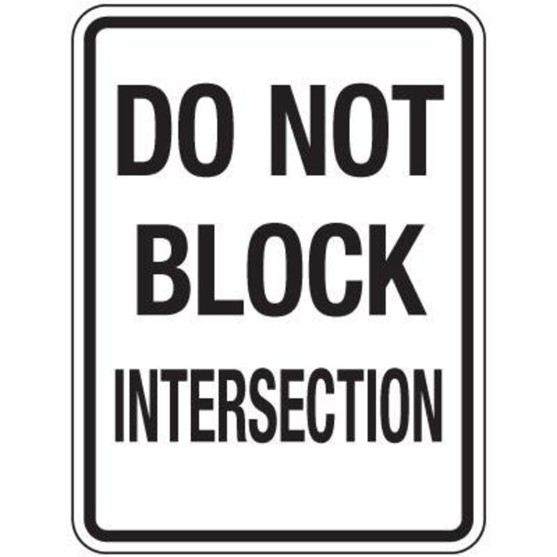 Do Not Block Intersection - Etsy