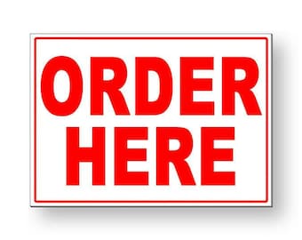 Pick up Order Here Sign - Etsy