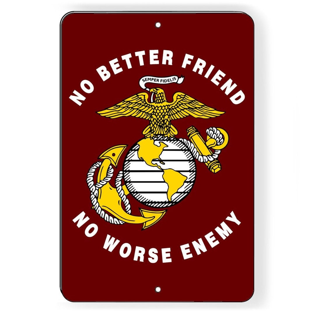 Usmc No Better Friend No Worse Enemy Semper Fi - Etsy Österreich