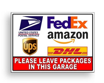 Do Not Throw Packages Over Fence Dog Will Destroy Metal Sign USPS SI091 ...