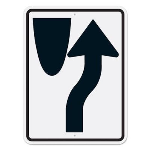Keep Right Road Sign