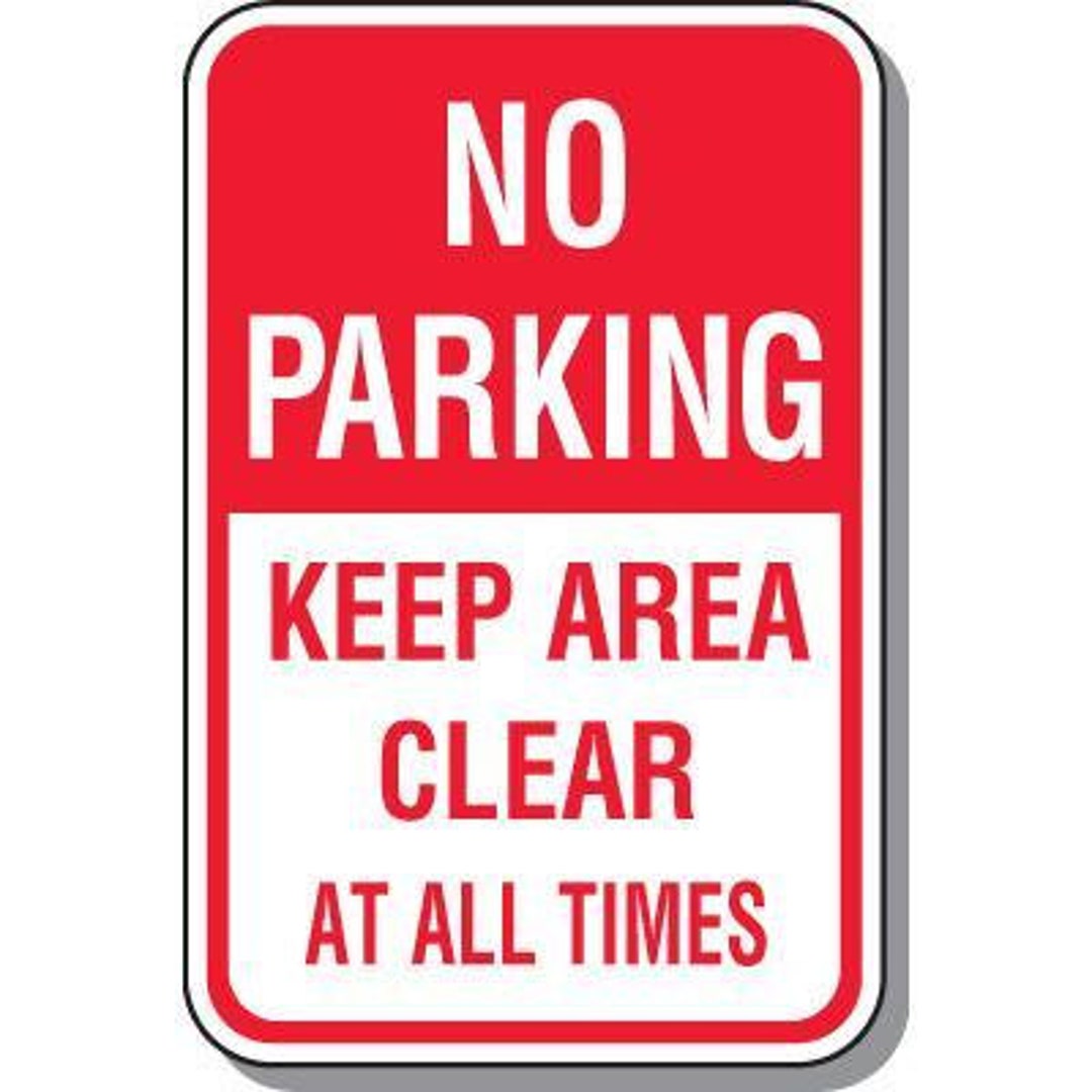 Keep Area Clear at All Times Sign - Etsy