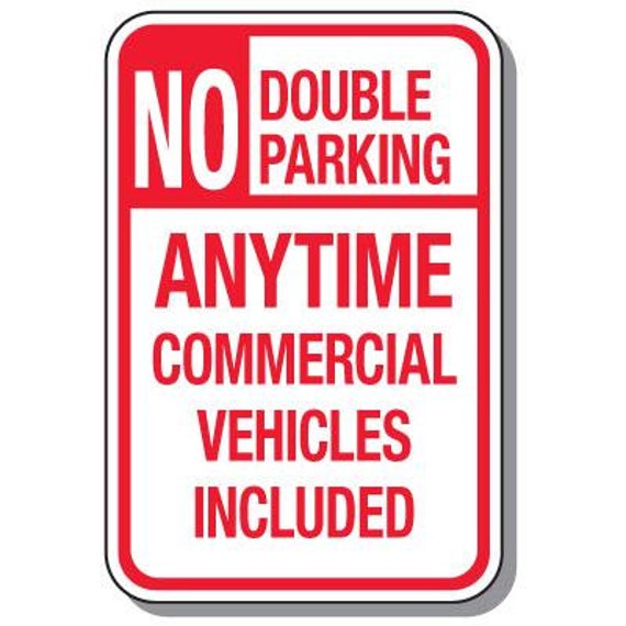 No Parking Signs No Double Parking Anytime | Etsy
