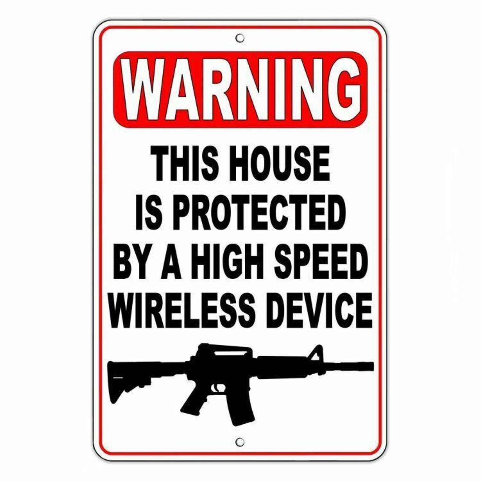 WARNING This House is Protected by A High Speed Wireless - Etsy