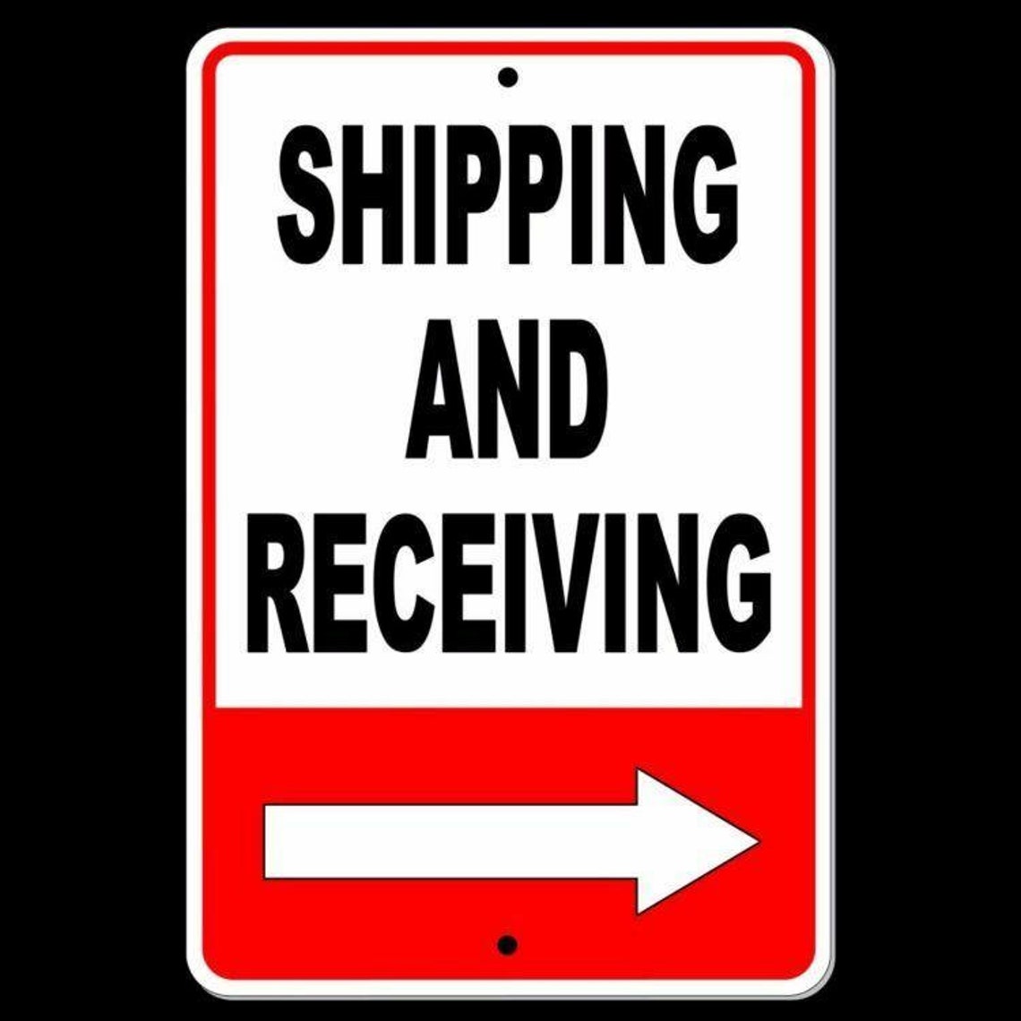 Shipping and Receiving Arrow Right Metal Sign - Etsy