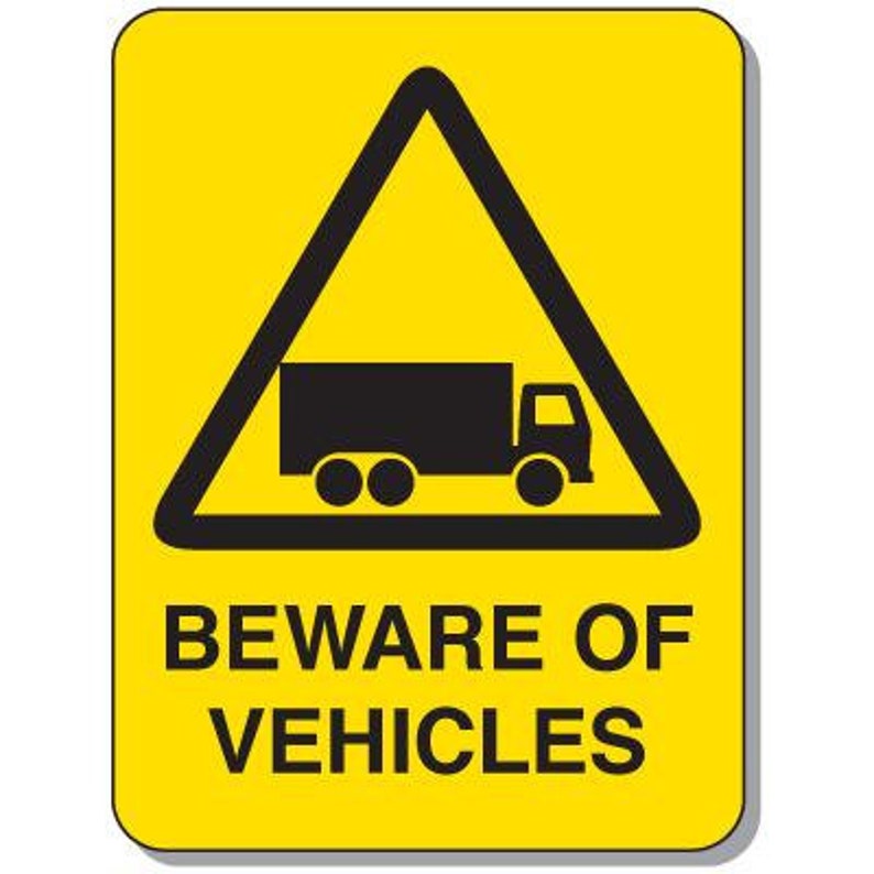 Mining Site Traffic Warning Signs Beware of Vehicles - Etsy