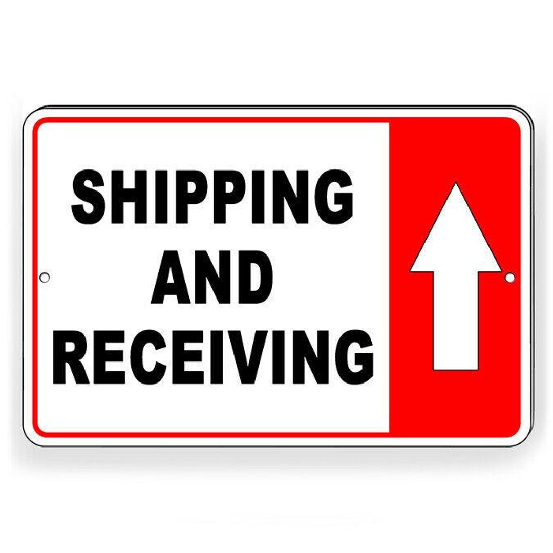 Shipping and Receiving Arrow up Metal Sign Warehouse Delivery - Etsy
