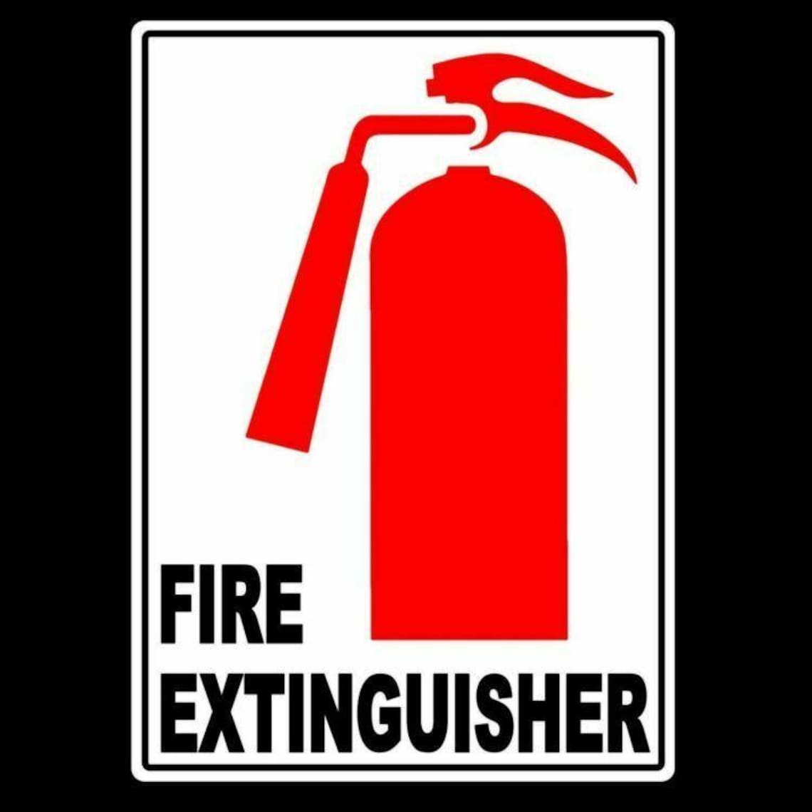 Fire Extinguisher Location Metal Sign Safety WARNING Emergency - Etsy