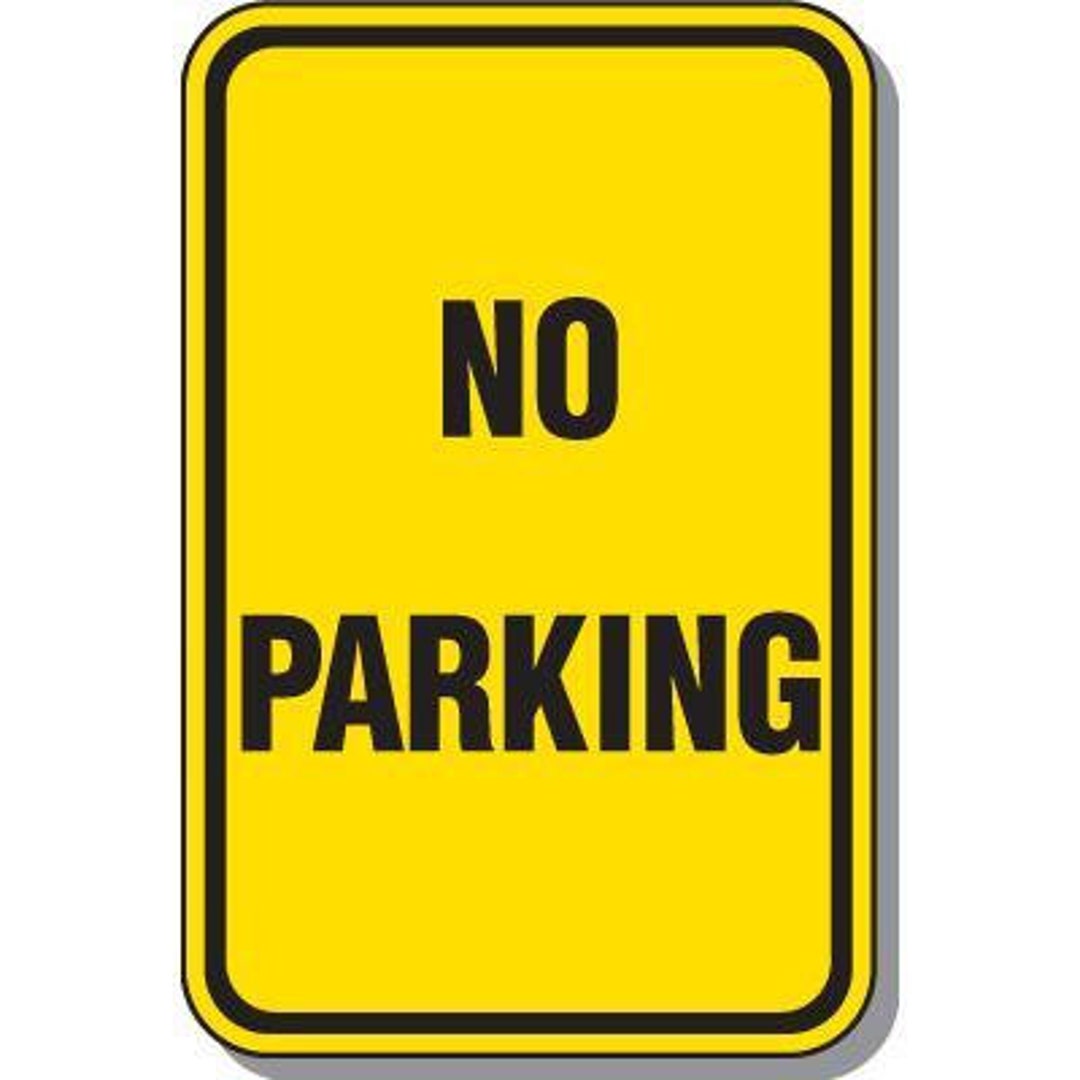 Yellow Parking Sign Clipart