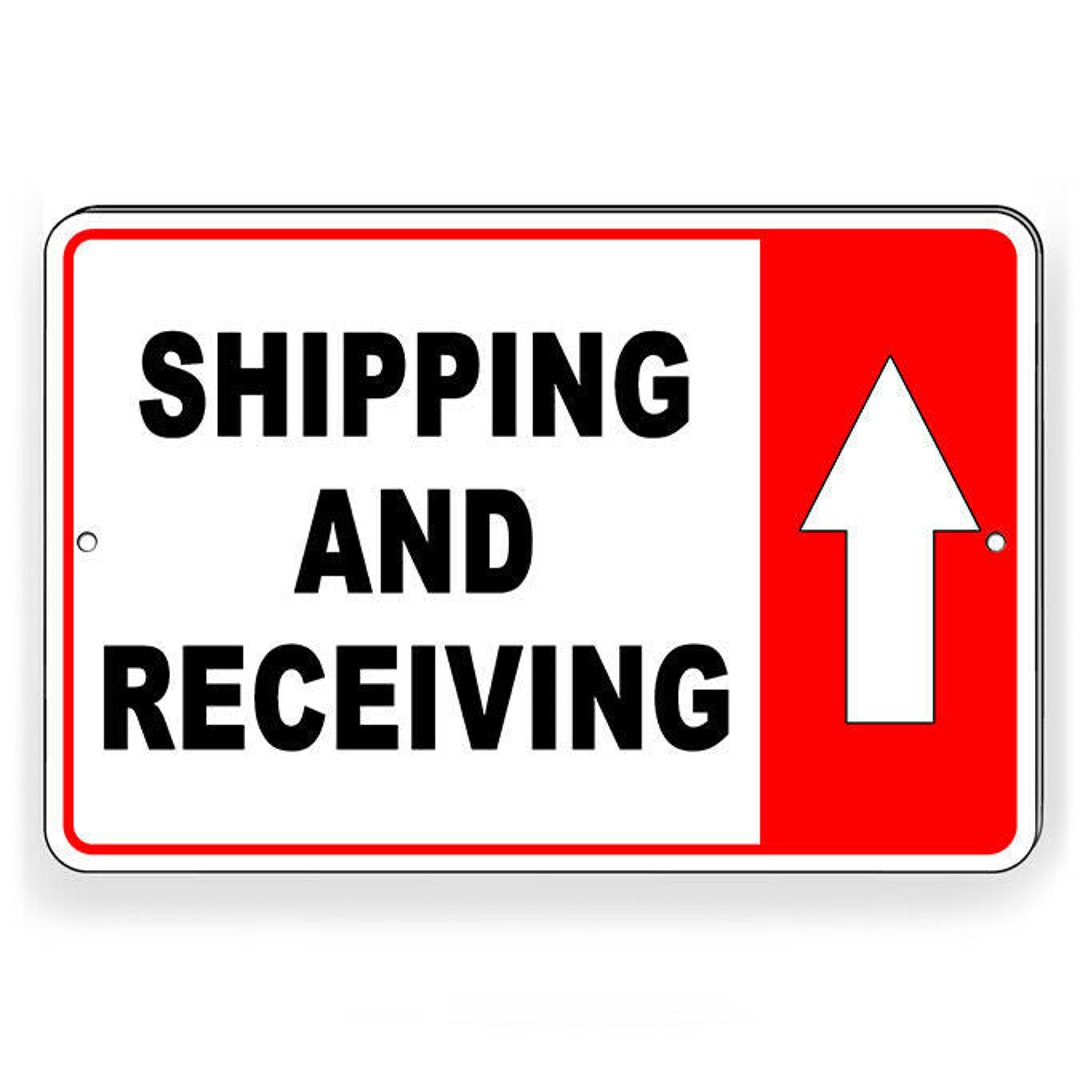 Shipping and Receiving Arrow up Metal Sign Warehousedelivery SI220 - Etsy