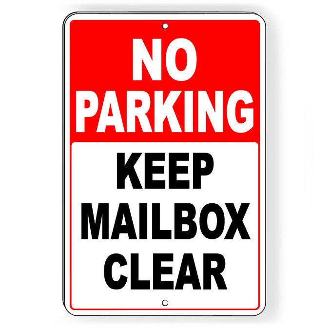 No Parking Keep Mailbox Clear Metal Sign - Etsy