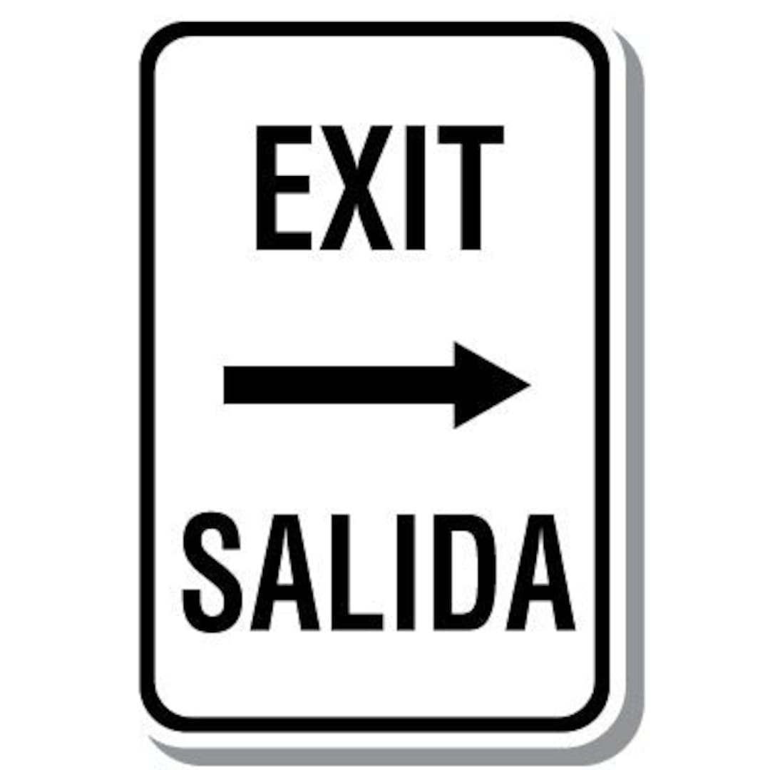 Salida Sign With Right Arrow - Etsy