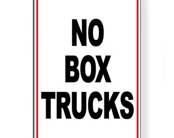 Box Truck Metal Sign - Etsy