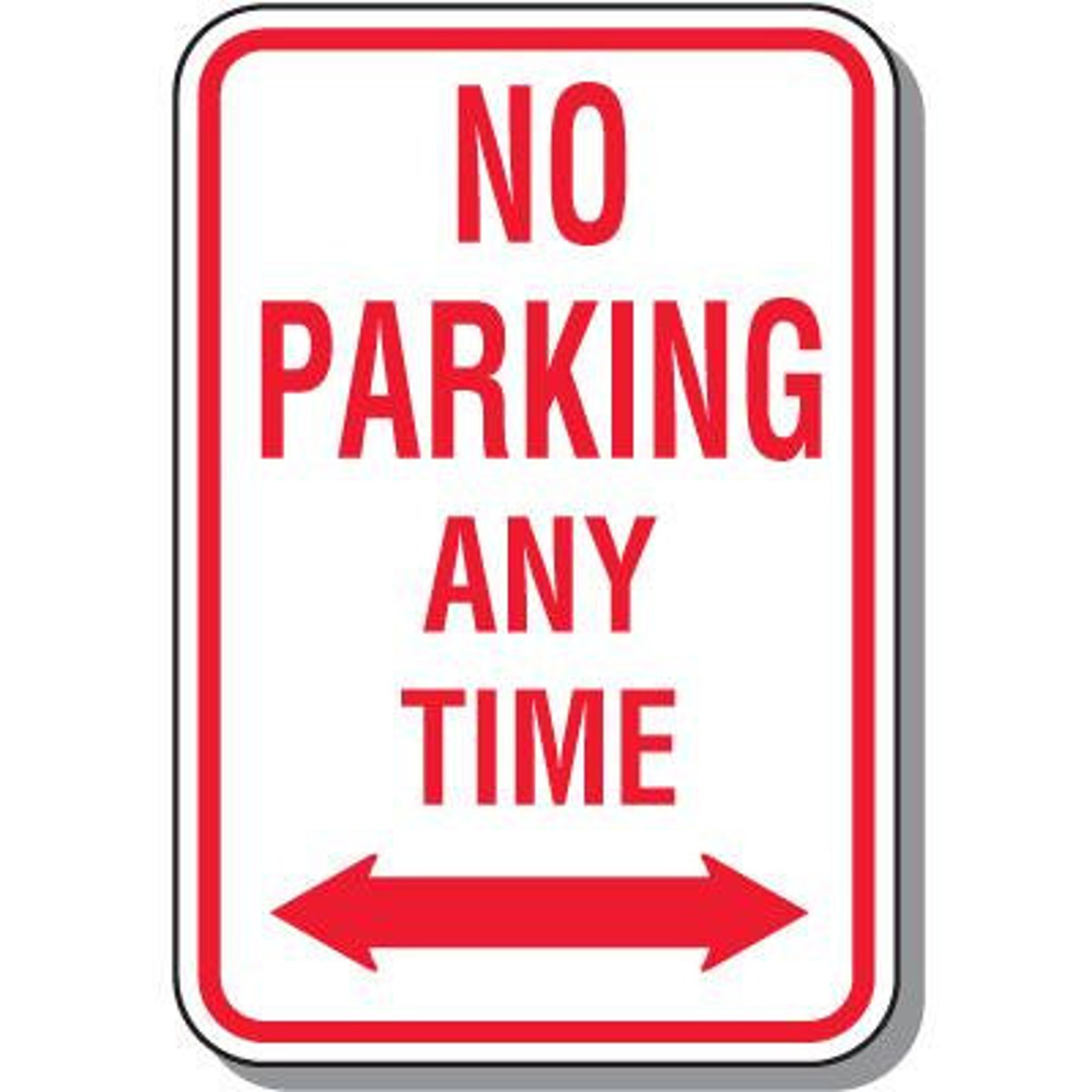 No Parking Any Time Signs double Arrow - Etsy