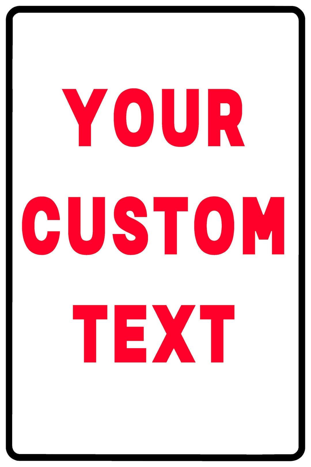 Your Custom Text Sign - Etsy