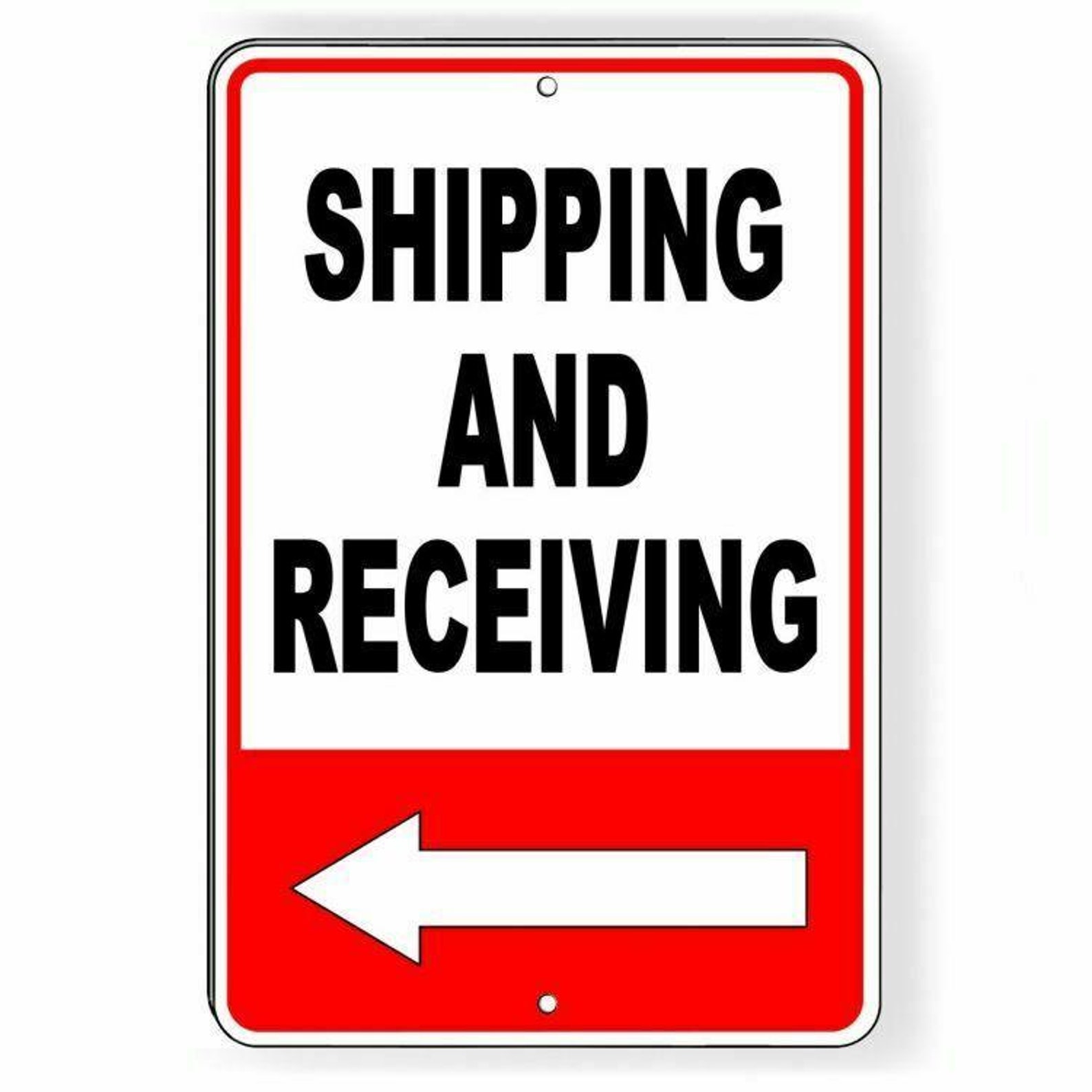 Shipping And Receiving Arrow Left Metal Sign warehouse dock | Etsy