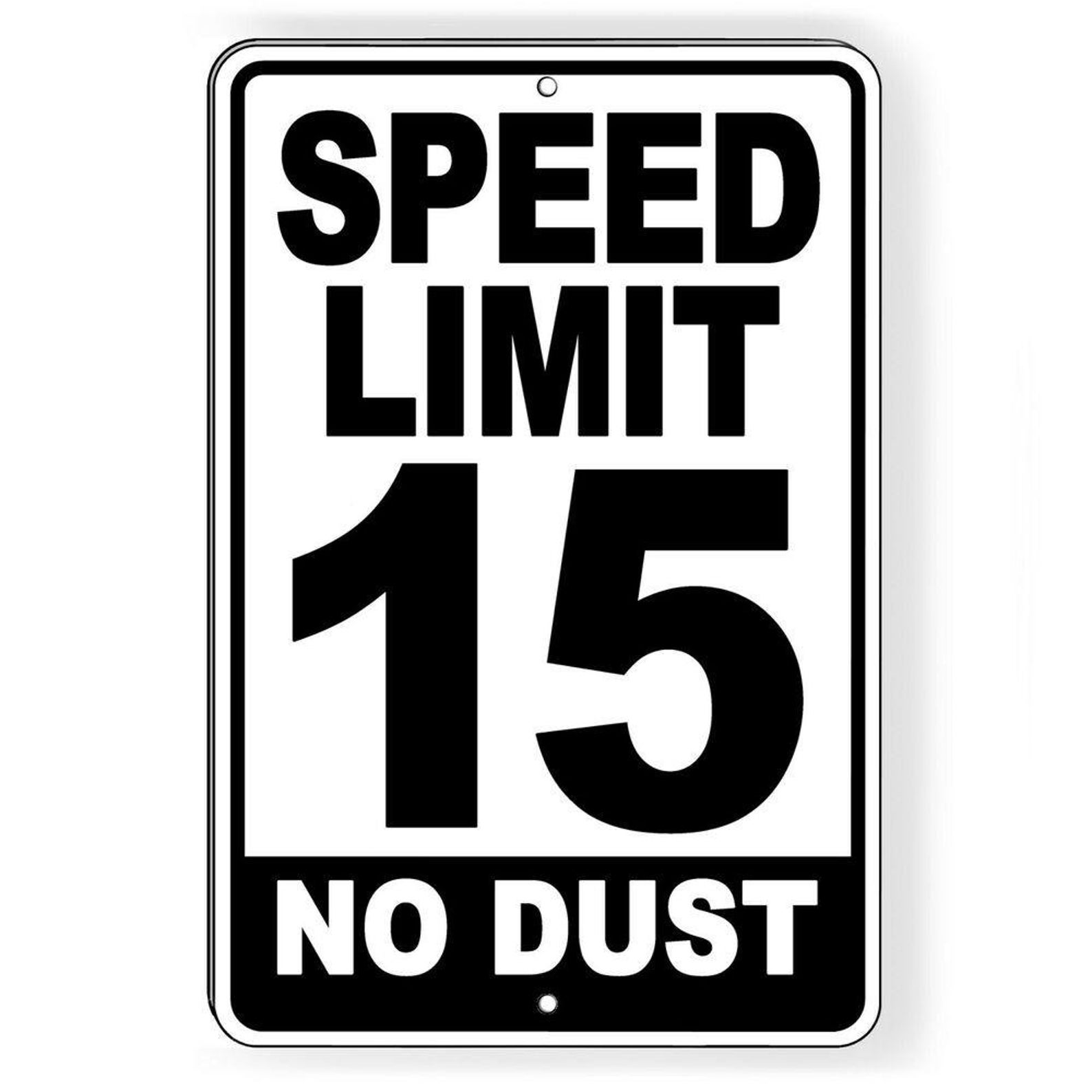 Speed Limit 15 MPH No Dust Metal Sign Miles per Hour - Etsy