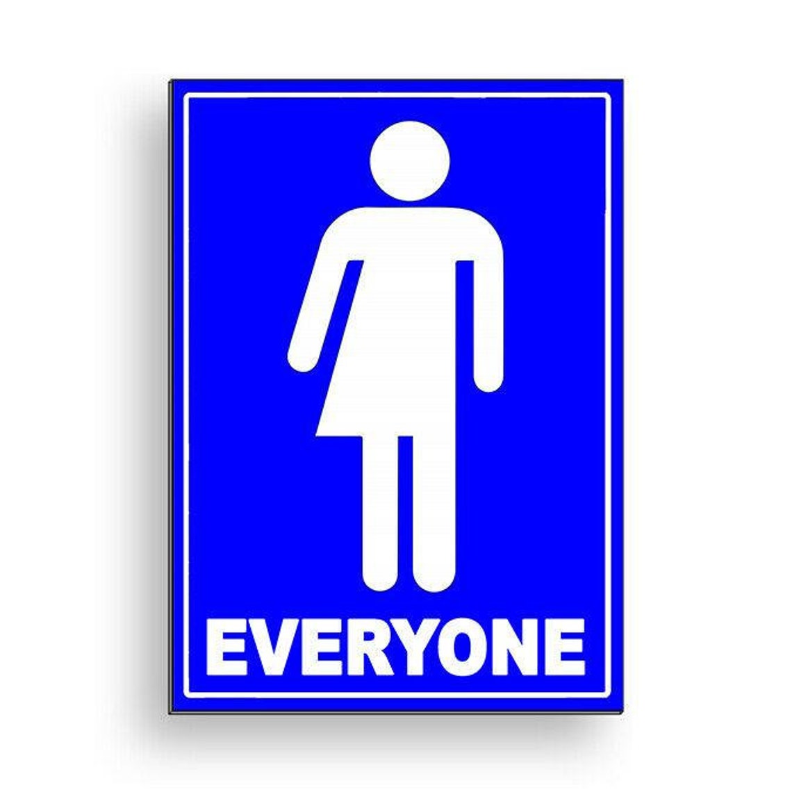 Everyone Bathroom Unisex Metal Sign - Etsy